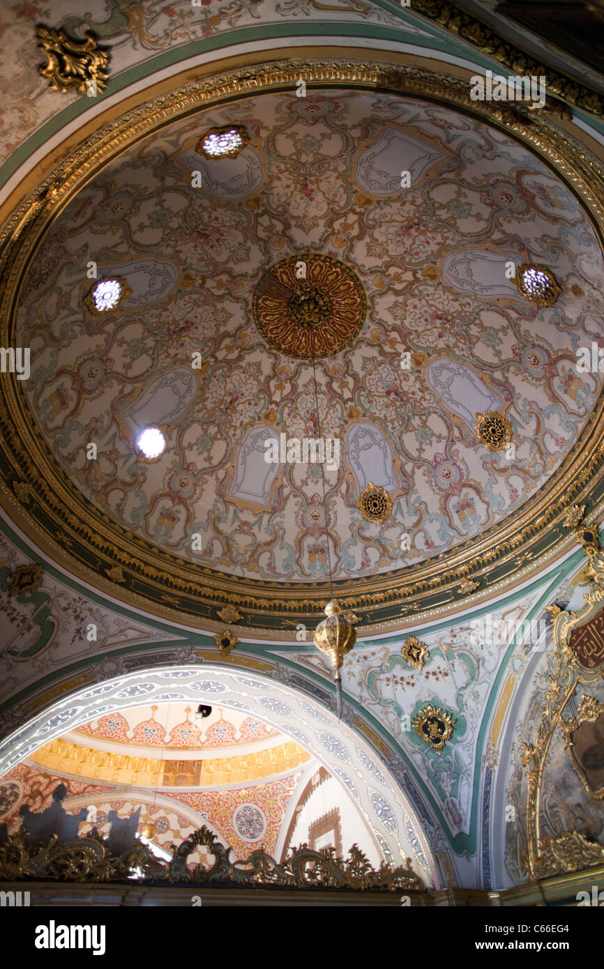 Turkey, Istanbul, Topkapi Palace Museum, Interior Dome of the Imperial ...