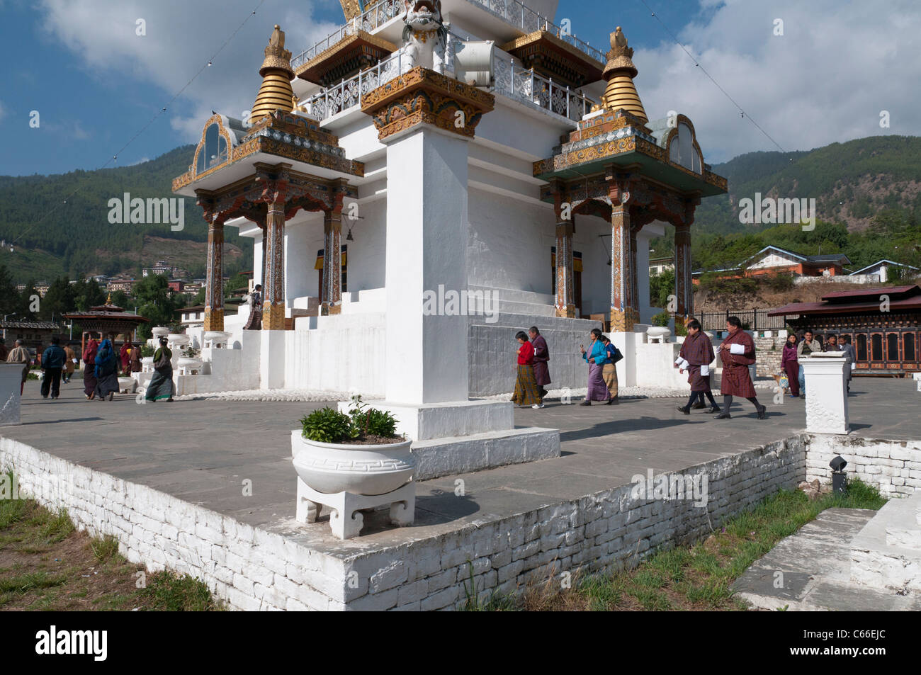 National memorial Chorten. Thimpu. Bhutan Stock Photo - Alamy