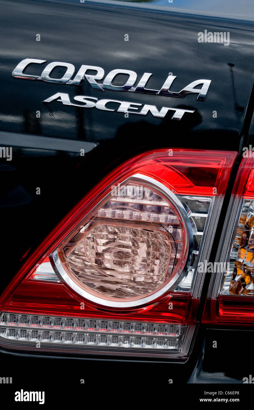 Rear view of a toyota corolla ascent, one of australias best selling ...