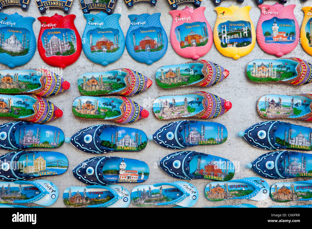 Souvenir fridge magnets istanbul turkey hi-res stock photography and ...