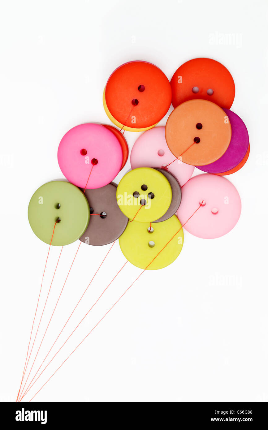 Buttons and string Cut Out Stock Images & Pictures - Alamy
