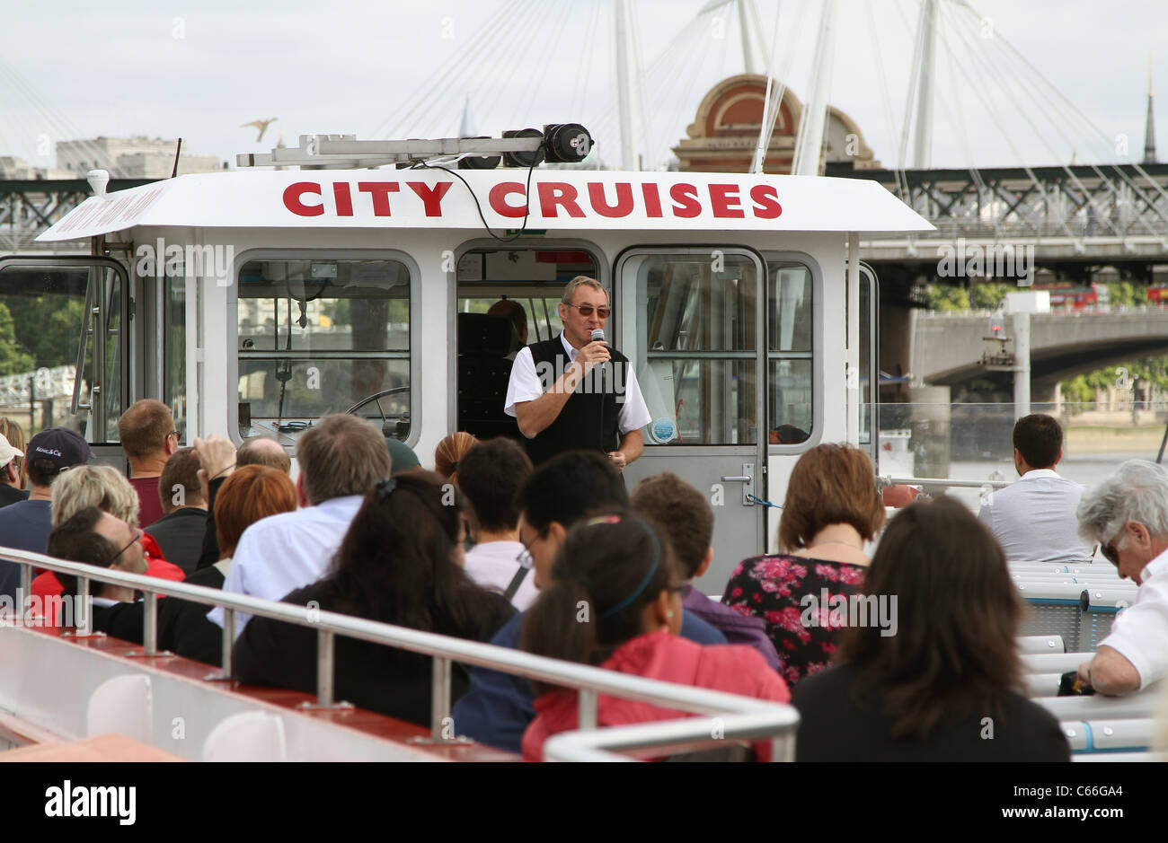 Tour guide speaking on microphone hi-res stock photography and images ...