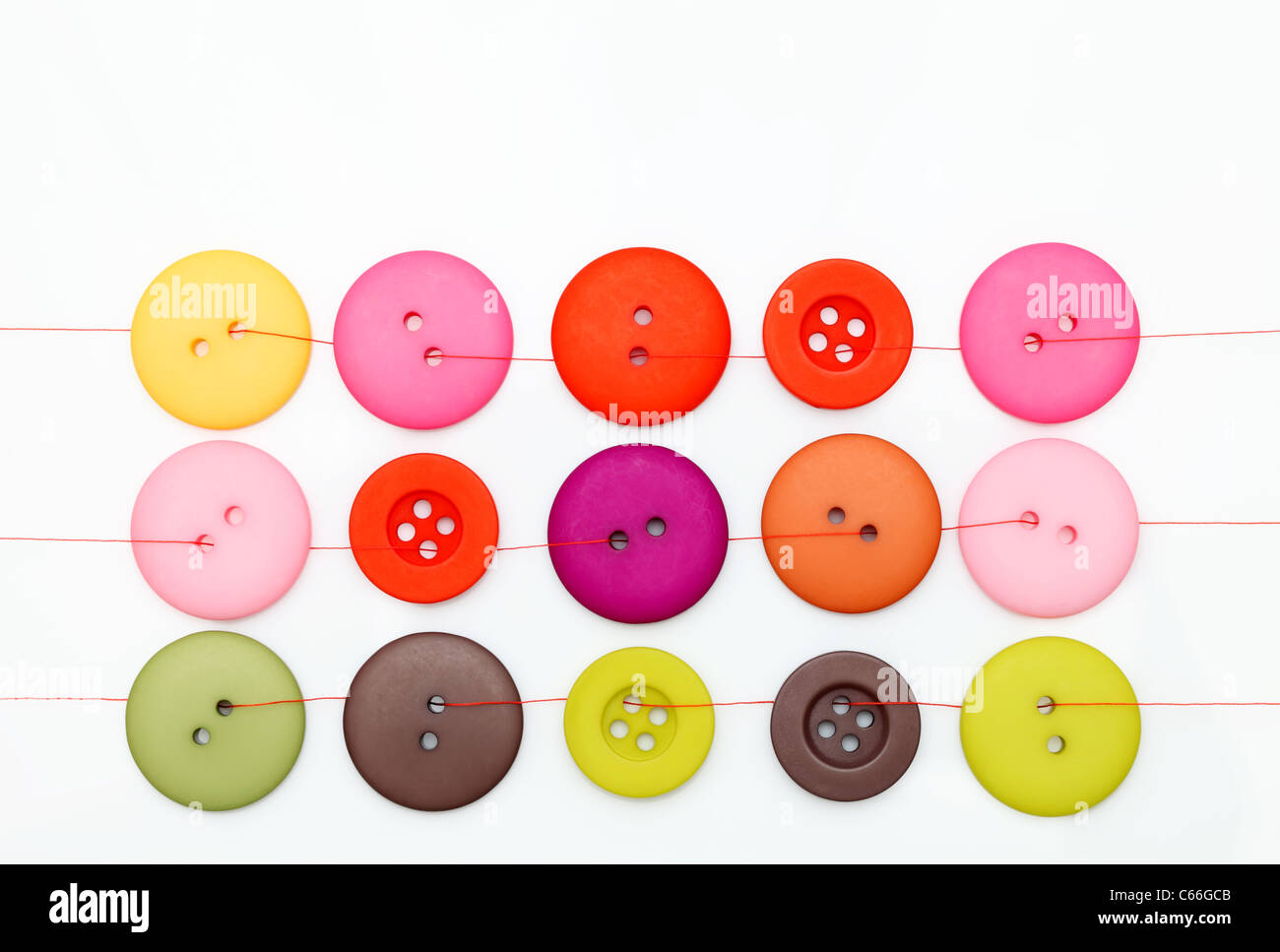 Buttons and string Cut Out Stock Images & Pictures - Alamy