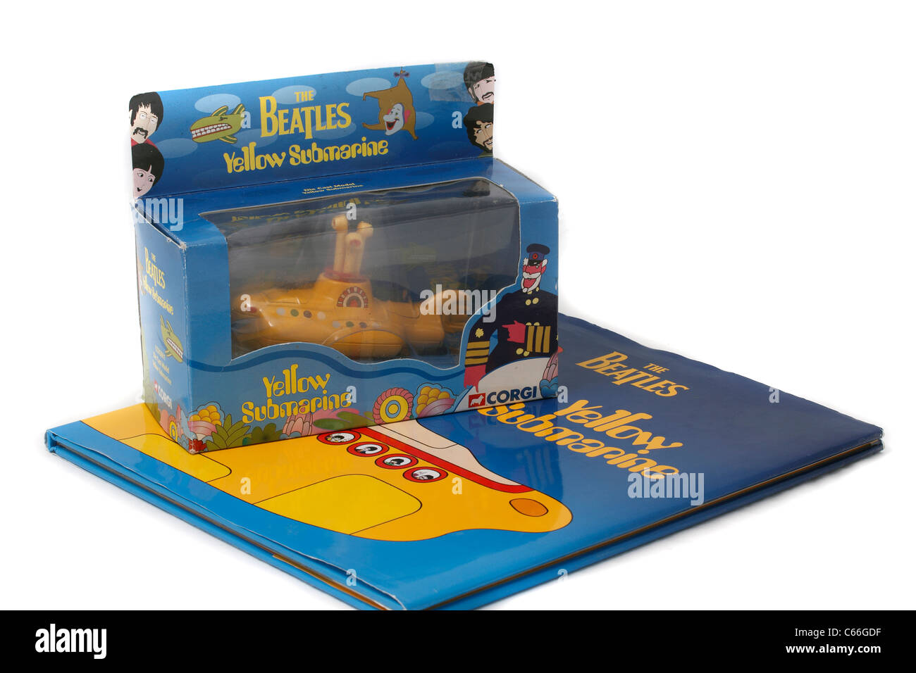 The Beatles Yellow submarine, model submarine in original packaging and ...
