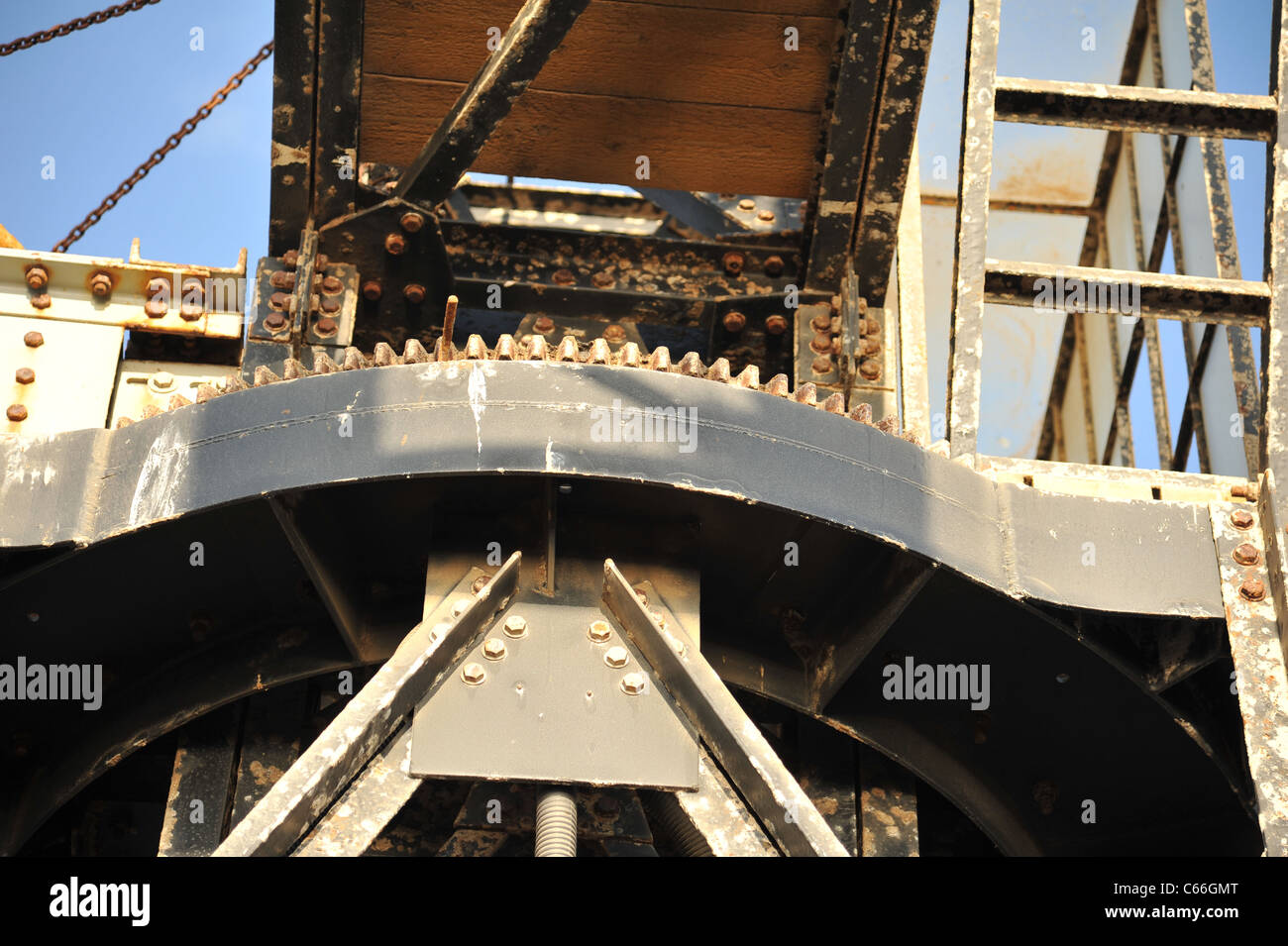 old machine iron structure Stock Photo - Alamy