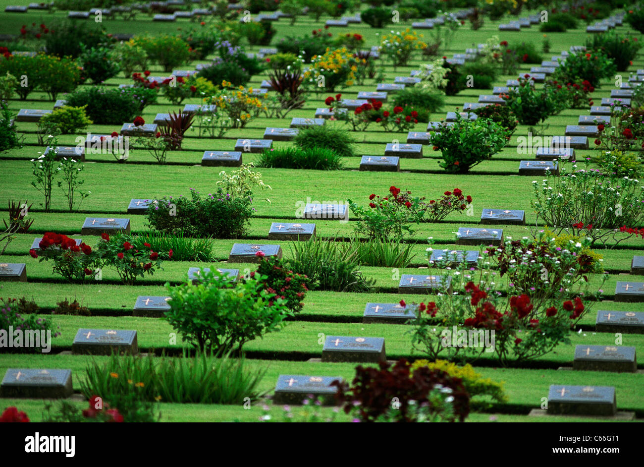 Chungkai Commonwealth War Graves Cemetery, 5 KM's from Kanchanaburi on ...