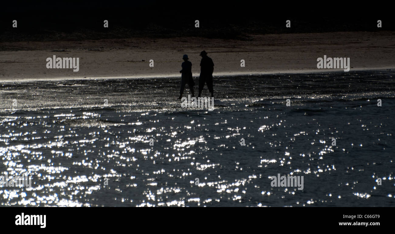 Evening stroll on the beach Stock Photo - Alamy