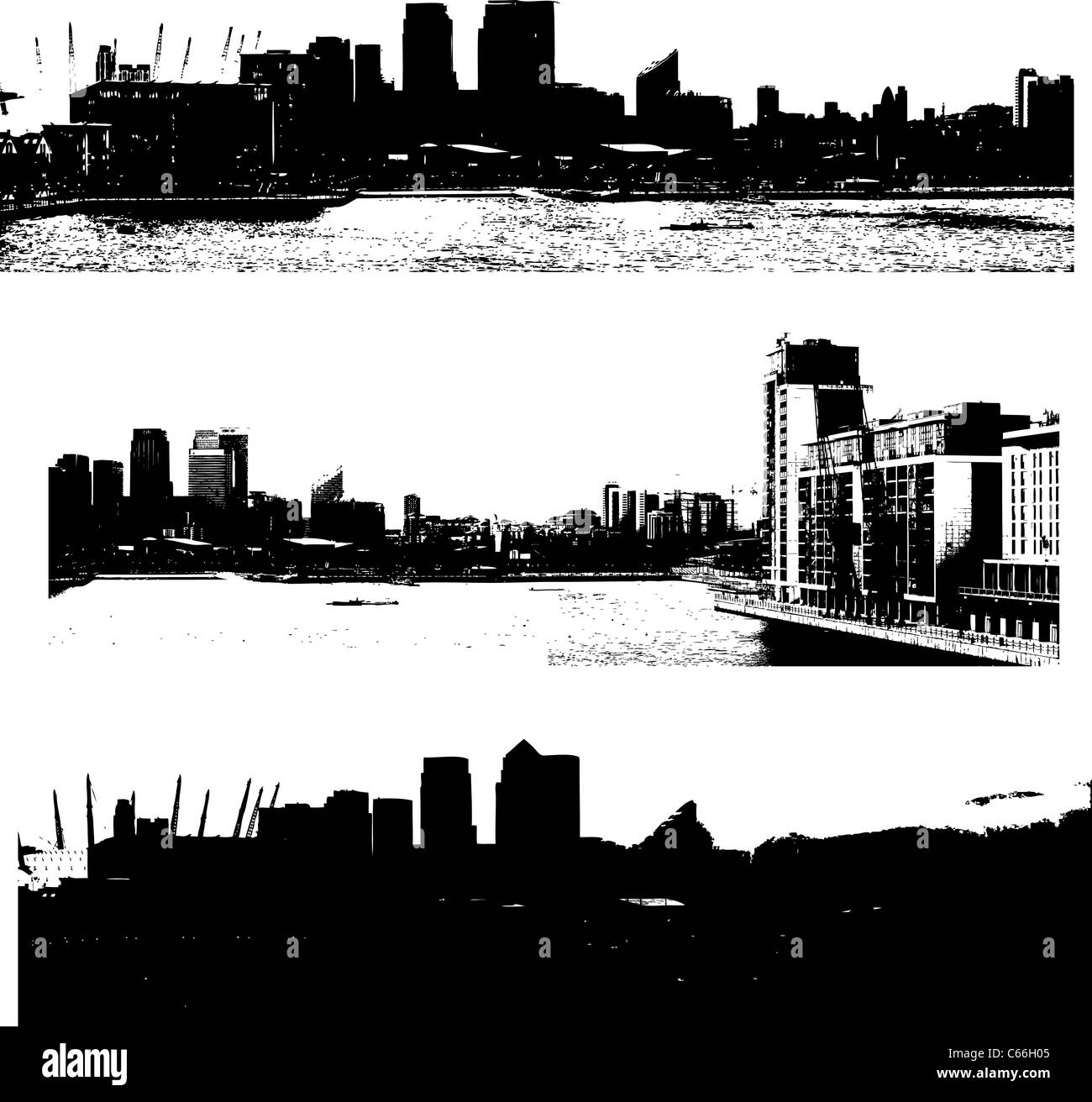 Cityscape Silhouette Brushes