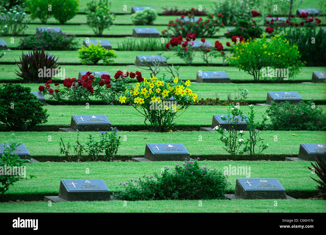 Chungkai Commonwealth War Graves Cemetery, 5 KM's from Kanchanaburi on ...