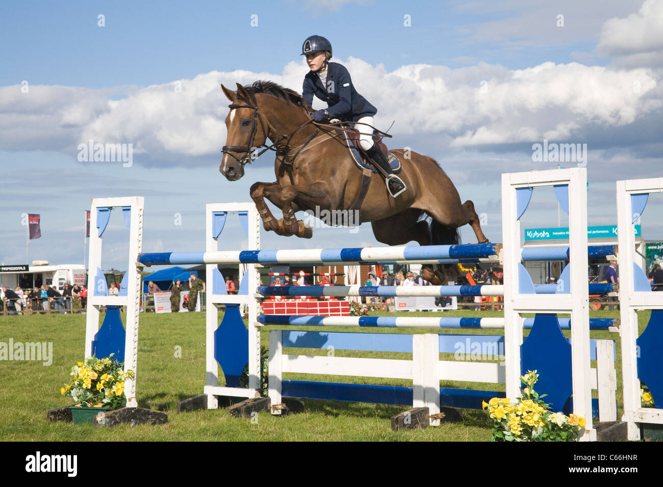 North Wales UK Female competitor in the International show jumping ...