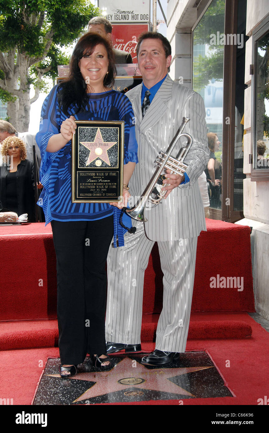 Lena Prima, Louis Prima Jr. at the induction ceremony for Star on the ...