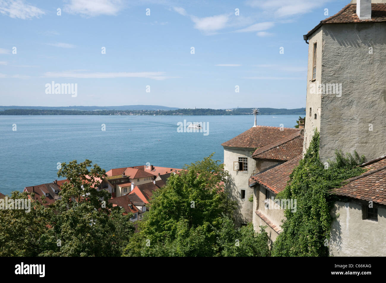 Castle and lake Bodensee, Meersburg, Germany Stock Photo - Alamy