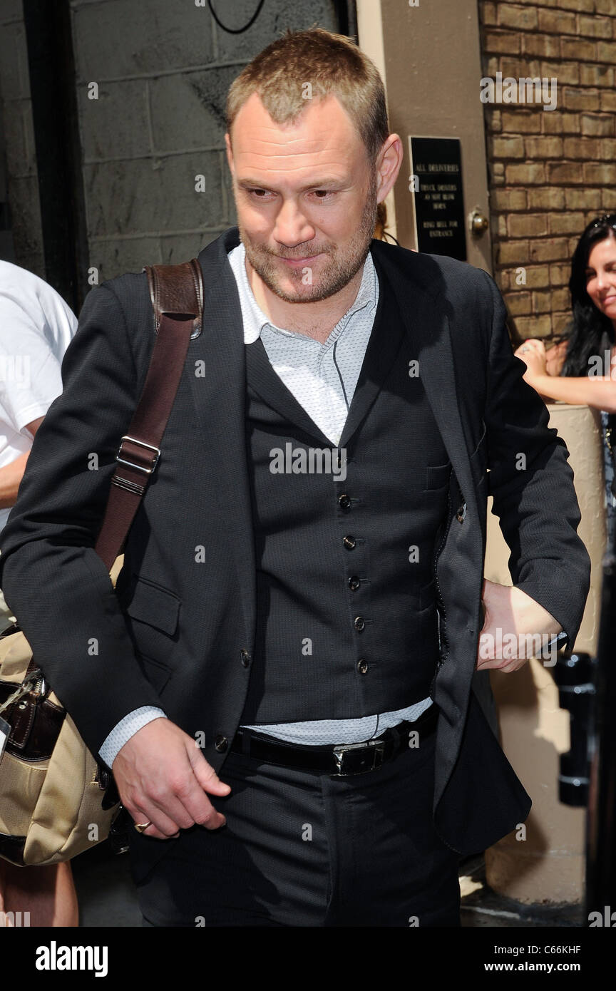 David Gray, leaves the 'Live With Regis And Kelly' taping at the ABC ...