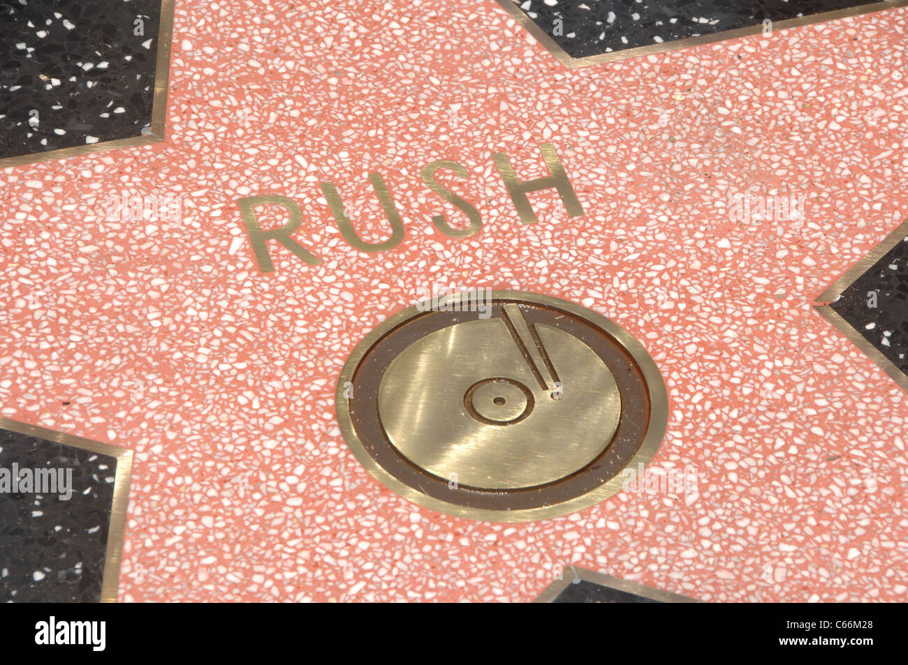 Star on the hollywood walk of fame ceremony for rush hi-res stock ...