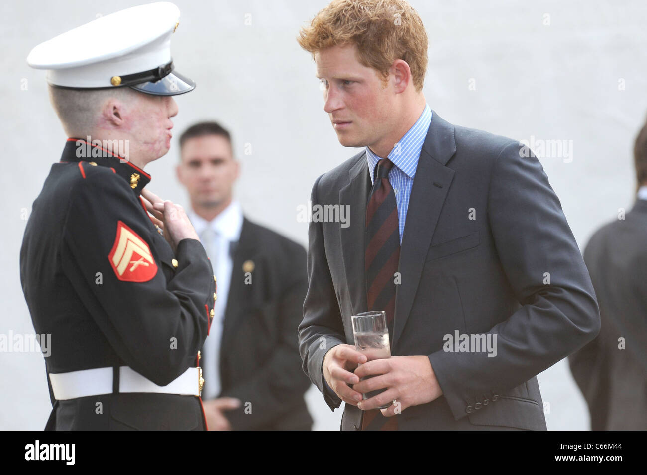 Aaron Mankin, Prince Harry at a public appearance for Prince Harry ...