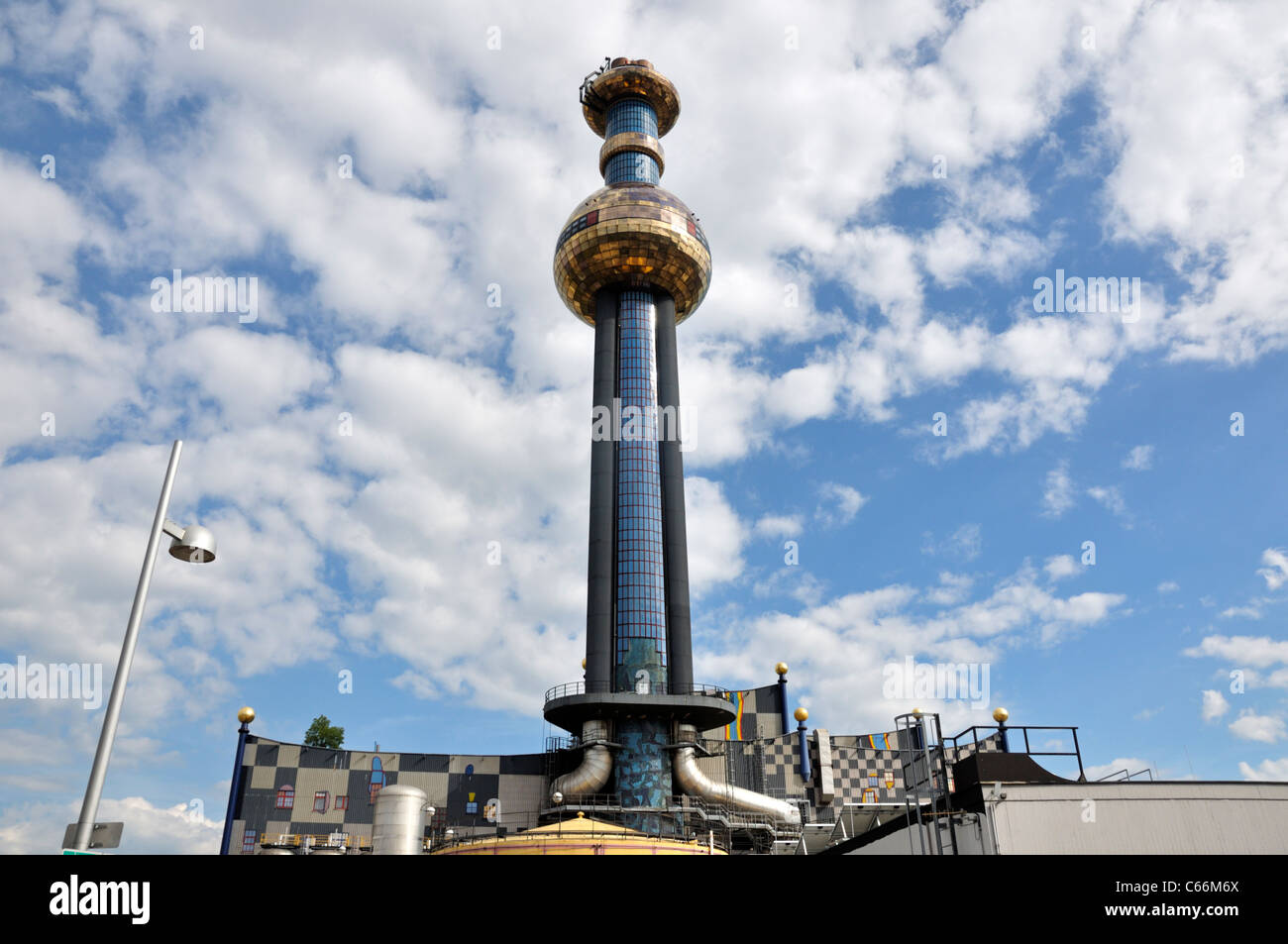 Power and heat supply station designed by Friedensreich Hundertwasser ...