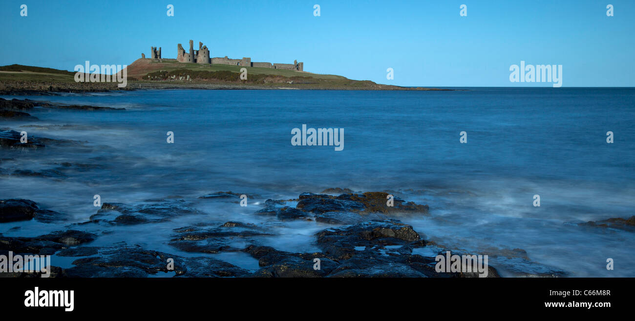 Dunstanburgh Castle Ruins Stock Photo - Alamy