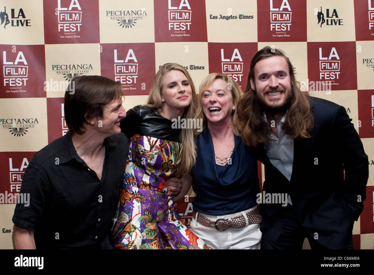William Mapother, Brit Marling, Nancy Utley. Mike Cahill at arrivals ...