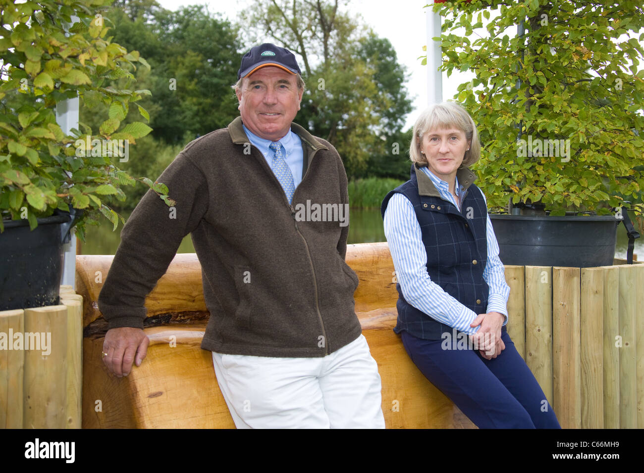 Captain Mark Phillips Course designer with Director Elizabeth Inman at ...
