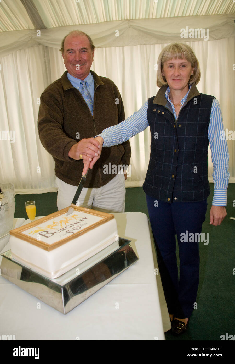 Captain Mark Phillips Course designer with Director Elizabeth Inman at ...