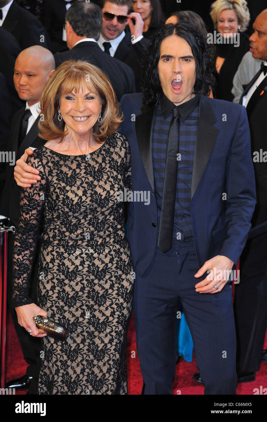 Russell Brand, Mother at arrivals for The 83rd Academy Awards Oscars ...