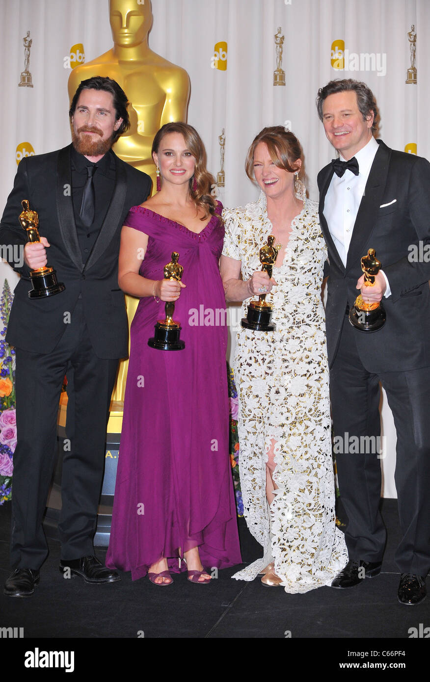 Christian Bale, Natalie Portman, Melissa Leo, Colin Firth in the press ...