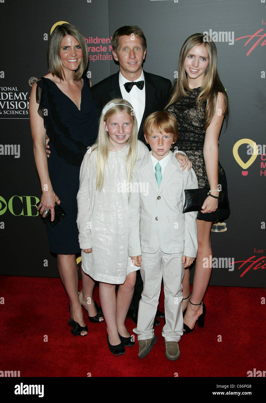 Bradley Bell, family at arrivals for 38th Annual Daytime Entertainment ...