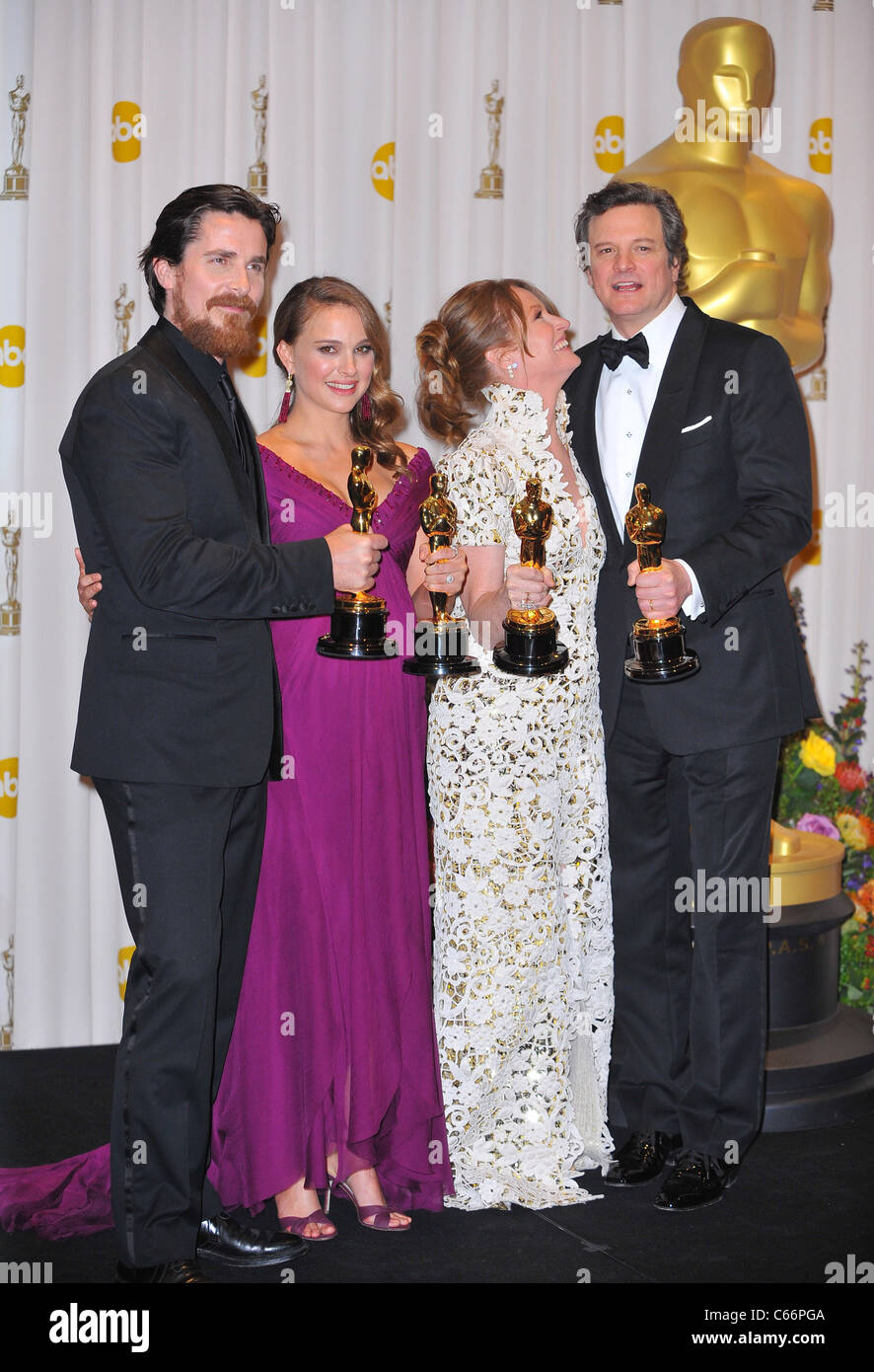 Christian Bale, Natalie Portman, Melissa Leo, Colin Firth in the press ...