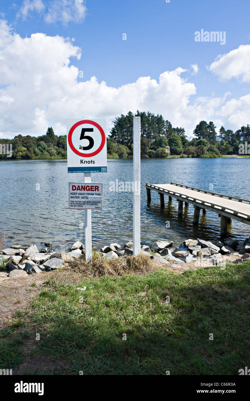 Boat Launch Area on Lake Arapuni an Artificial Waterway on Waikato ...