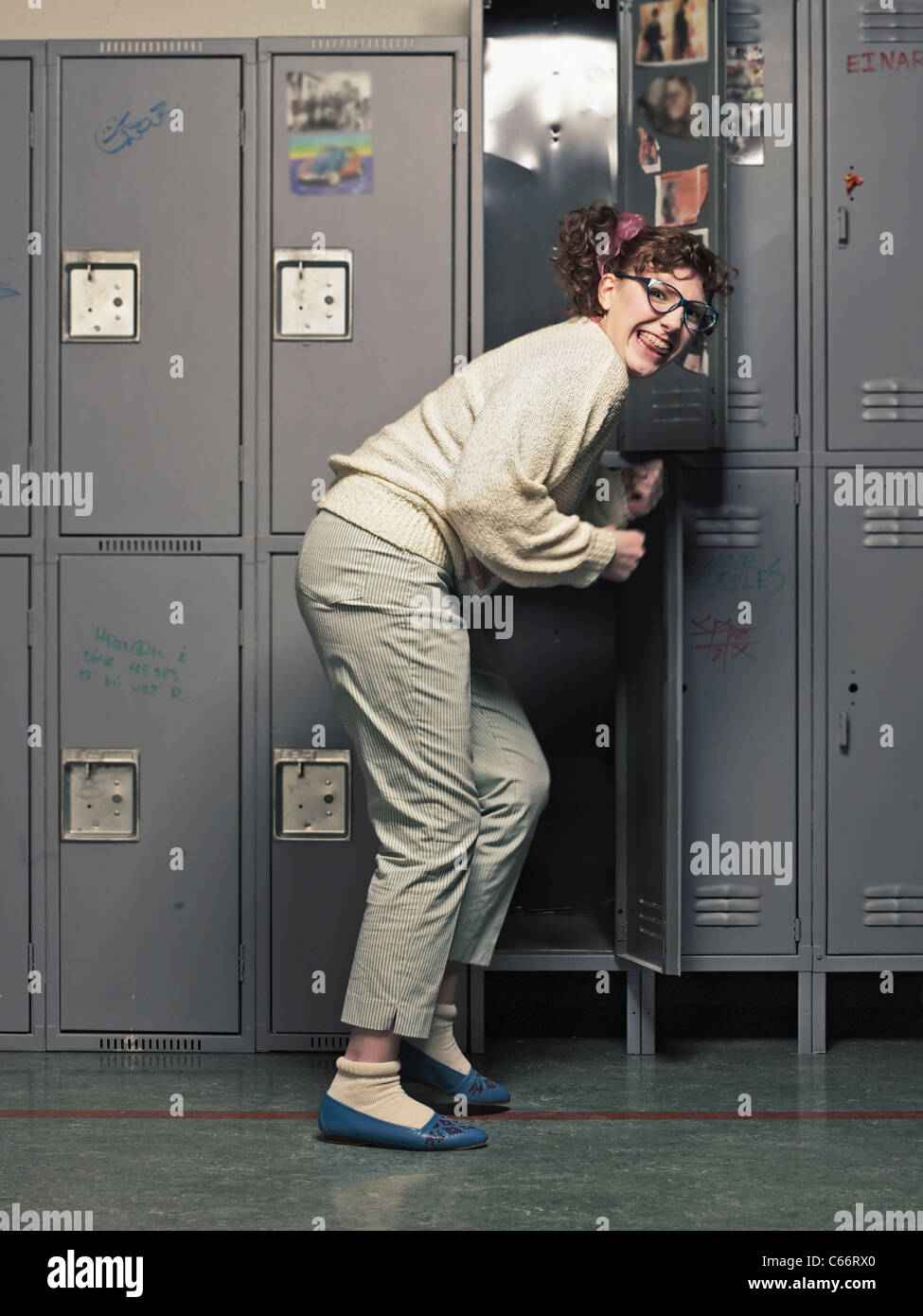 Nerd Girl High Resolution Stock Photography and Images - Alamy