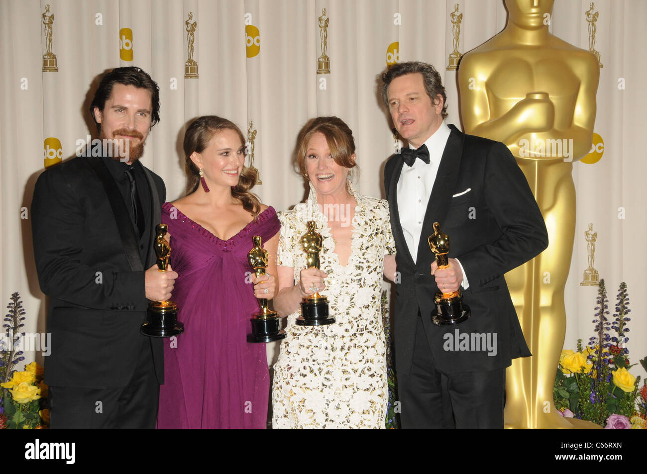 Christian Bale, Natalie Portman, Melissa Leo and Colin Firth in the ...
