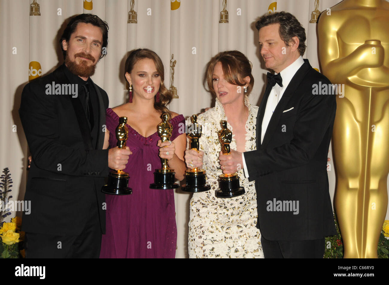 Christian Bale, Natalie Portman, Melissa Leo and Colin Firth in the ...