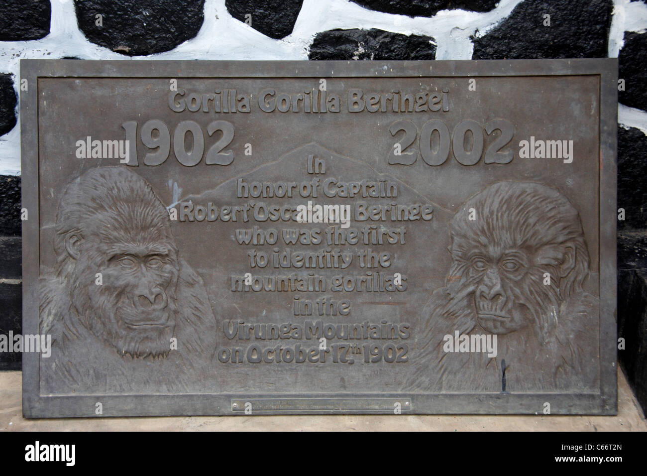 Memorial stone Captain Robert Oscar von Beringe Stock Photo - Alamy