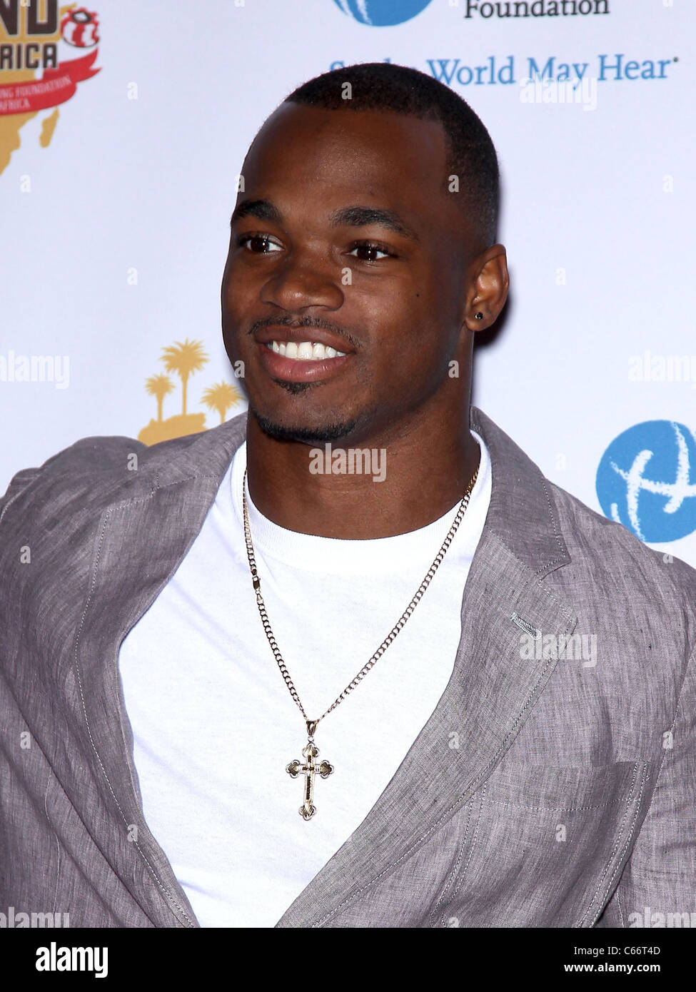 Adrian Peterson in attendance for Raise Their Hand for Africa Texas ...