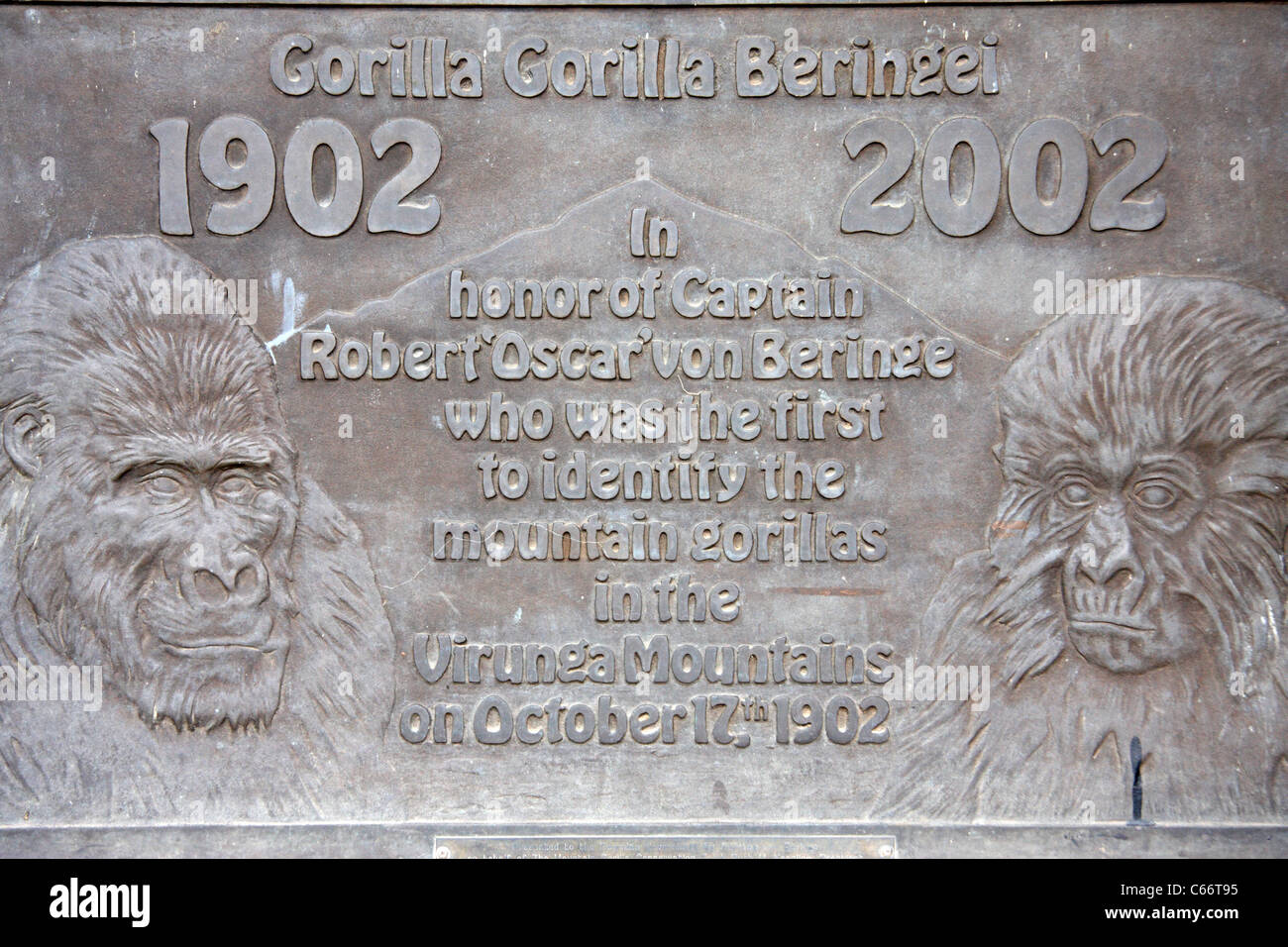 Memorial stone Captain Robert Oscar von Beringe Stock Photo - Alamy