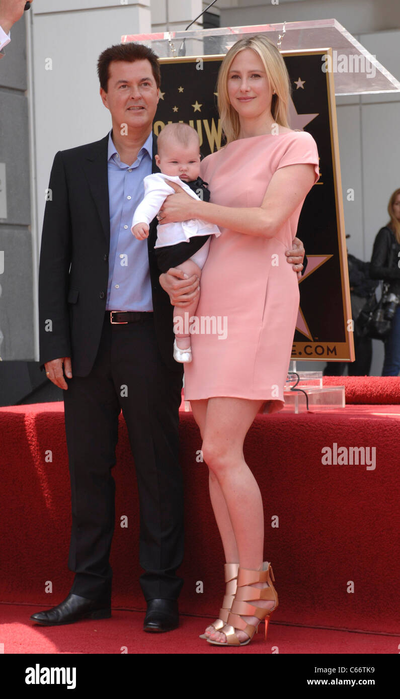 Simon Fuller, family at the induction ceremony for Star on the ...