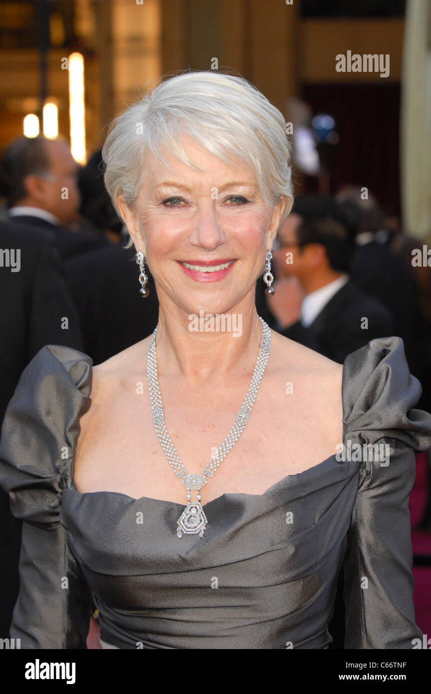 Helen Mirren (wearing Cartier jewelry) at arrivals for The 83rd Academy ...