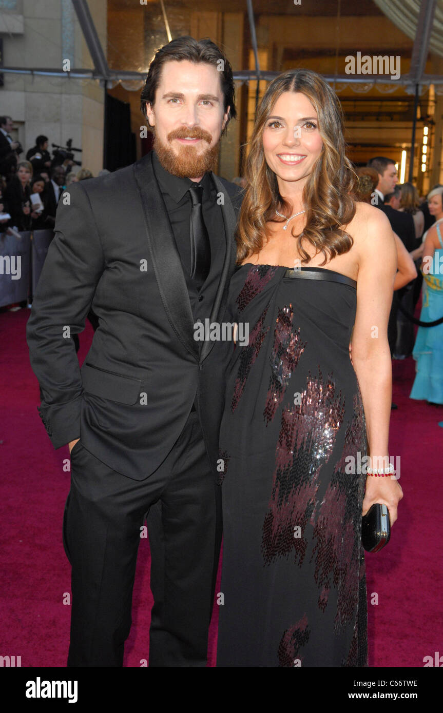 Christian Bale, Sibi Bale at arrivals for The 83rd Academy Awards ...