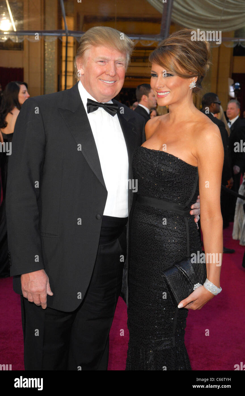 Donald Trump, Melanie Trump at arrivals for The 83rd Academy Awards ...
