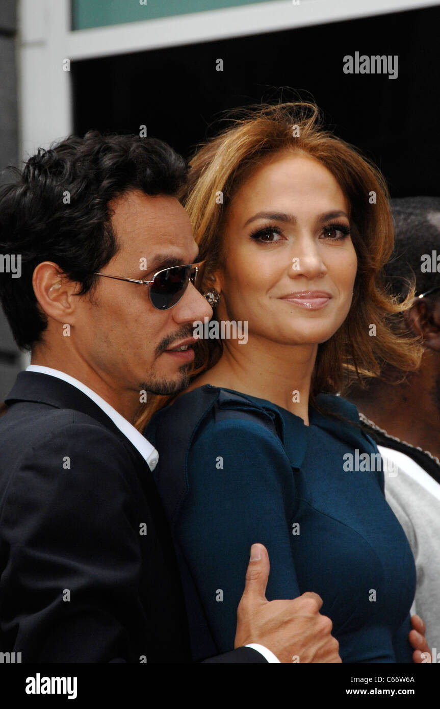 Marc Anthony, Jennifer Lopez in attendance for Star on the Hollywood ...