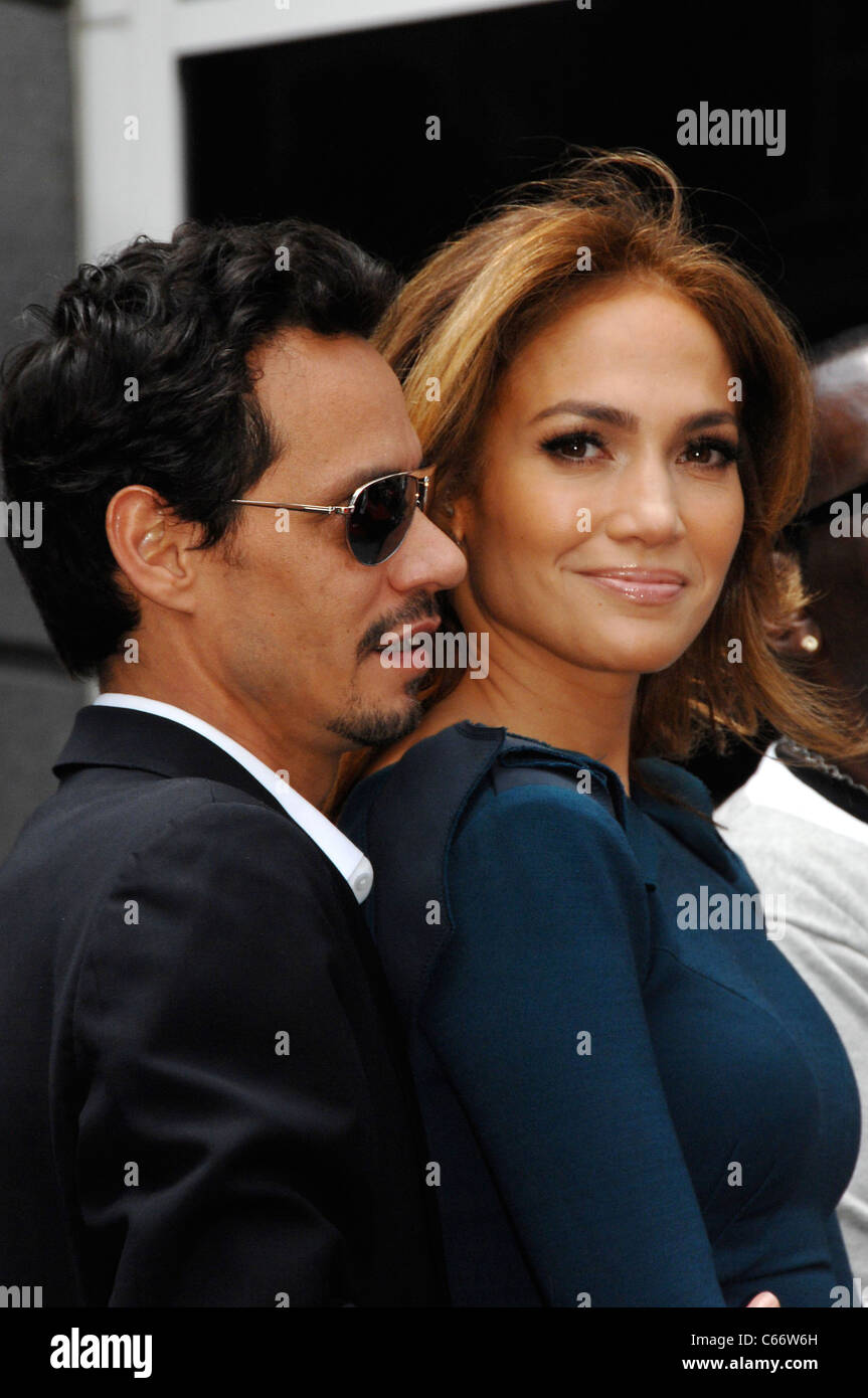 Marc Anthony, Jennifer Lopez in attendance for Star on the Hollywood ...
