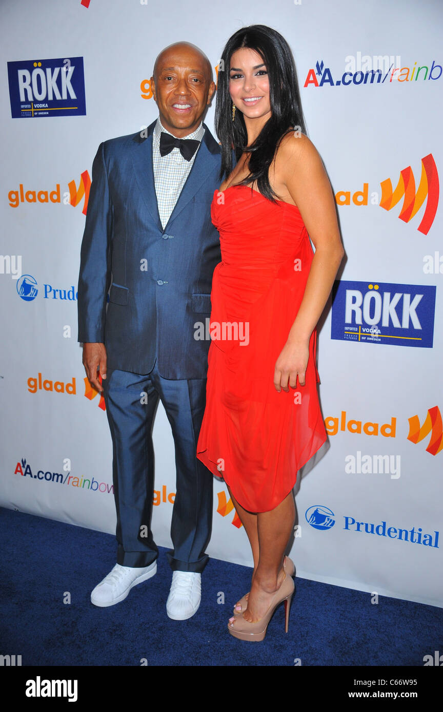 Russell Simmons, Miss USA Rima Fakih at arrivals for 22nd Annual GLAAD ...