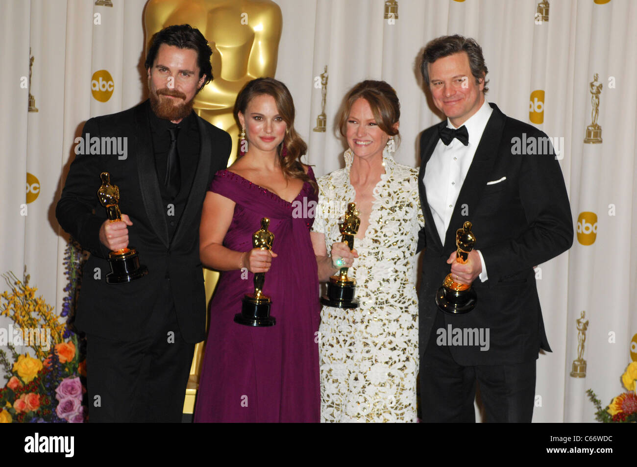 Christian Bale, Natalie Portman, Melissa Leo and Colin Firth in the ...