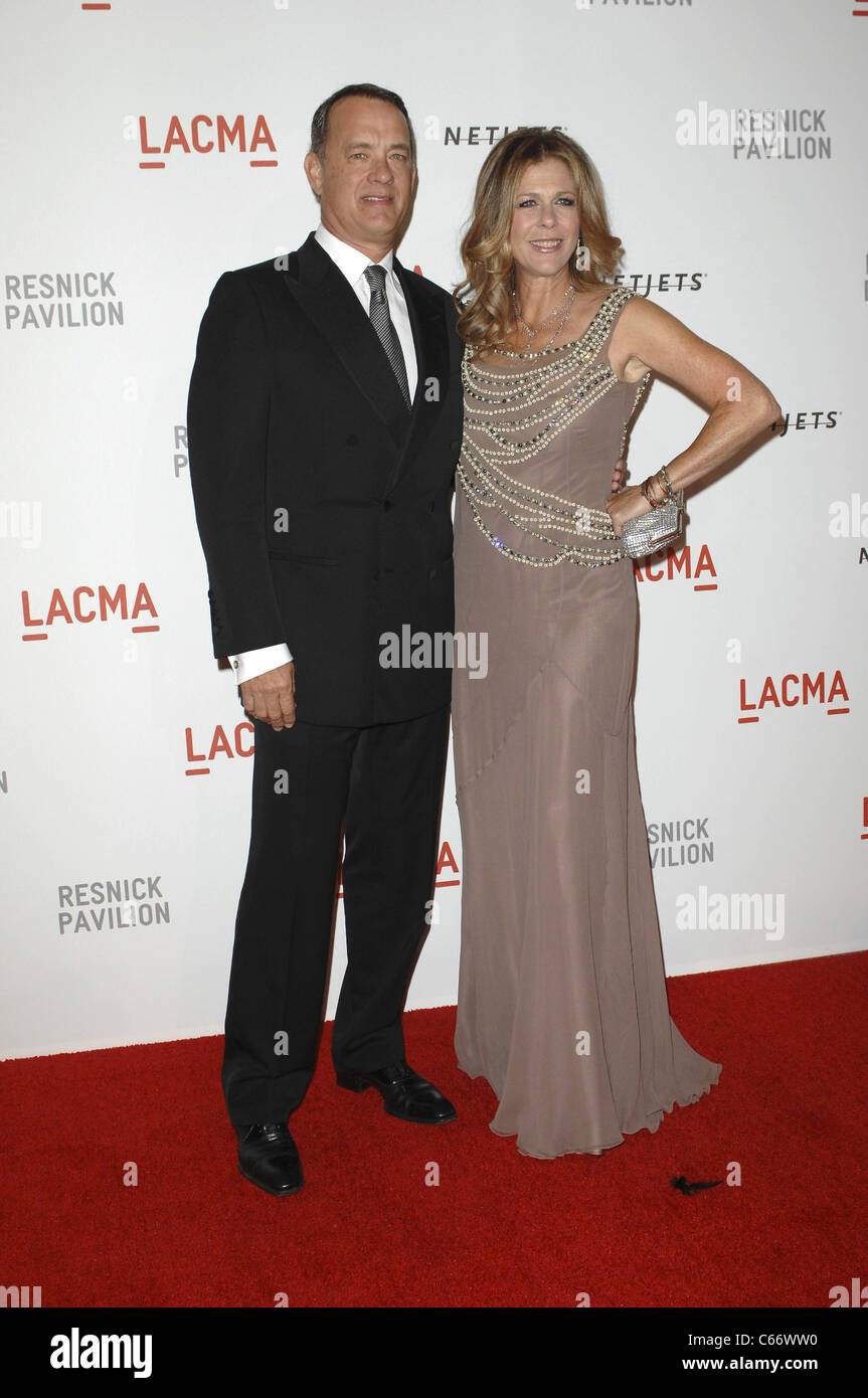 Rita Wilson, Tom Hanks at arrivals for LACMA Unmasking of The Lynda and Stewart Resnick ...