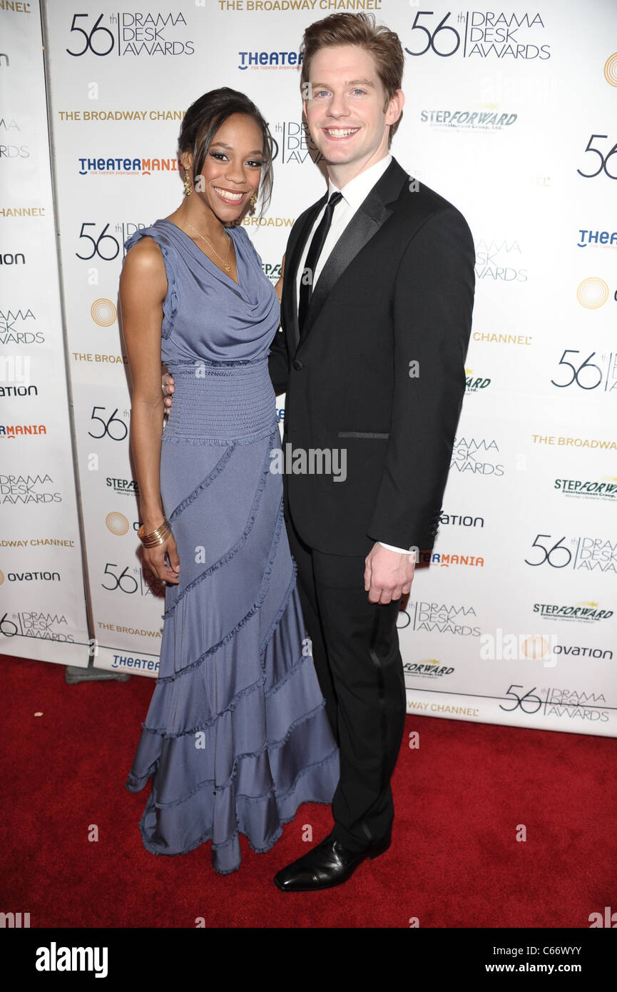 Nikki M. James, Rory O'Malley in attendance for 56th Annual Drama Desk ...