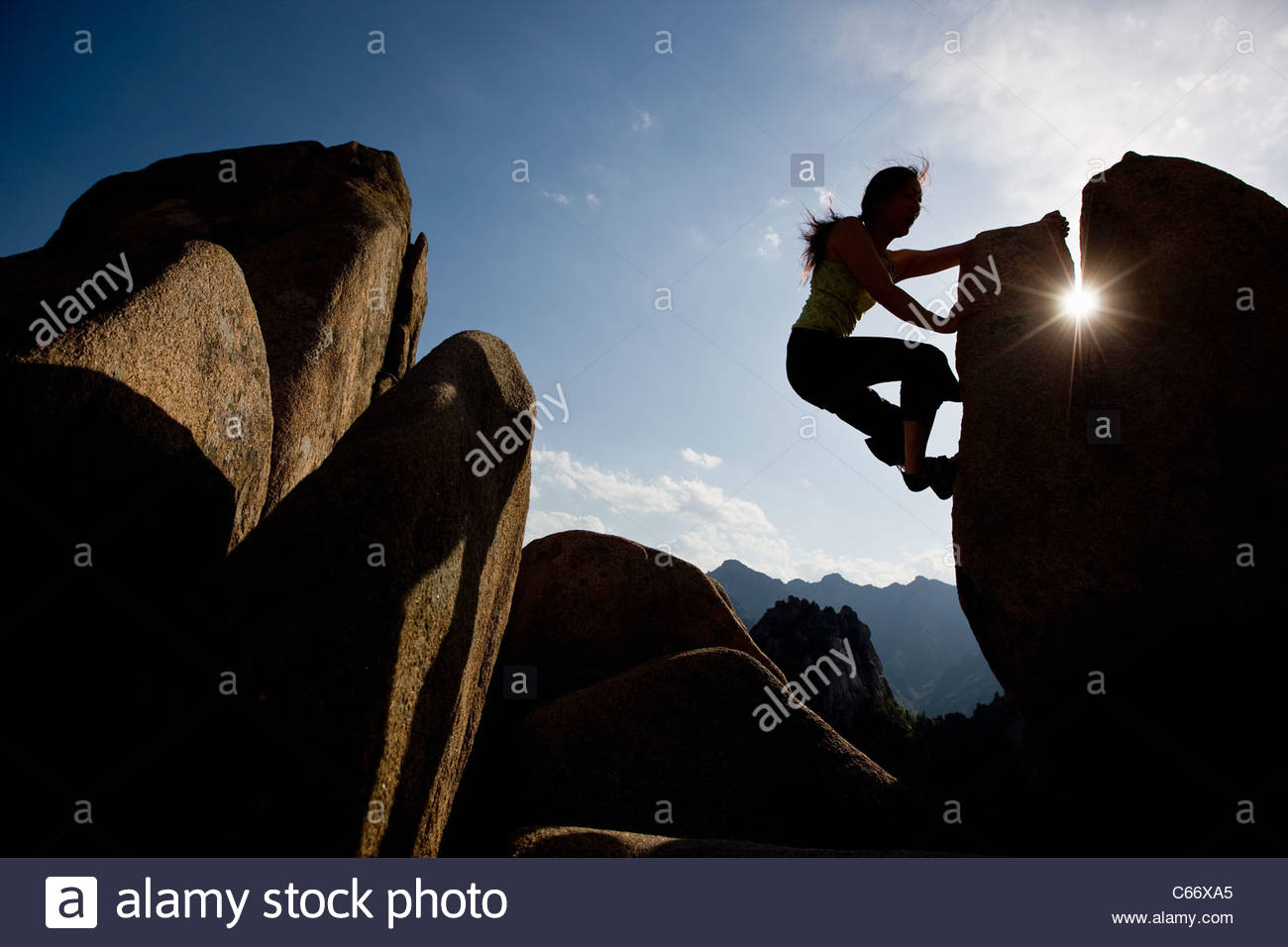 Climbing Silhouette Stock Photos & Climbing Silhouette Stock Images - Alamy