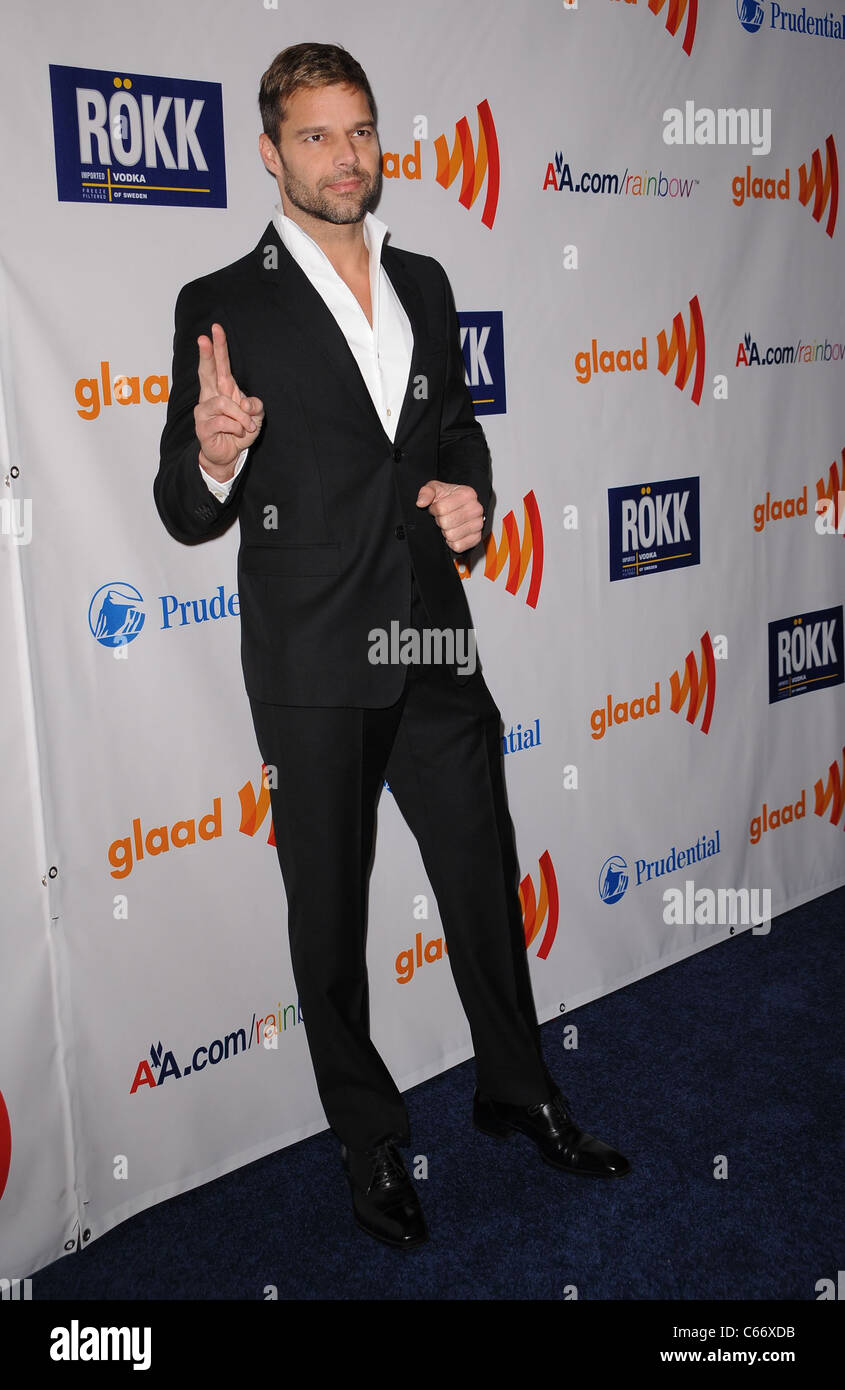 Ricky Martin at arrivals for 22nd Annual GLAAD Media Awards New York ...