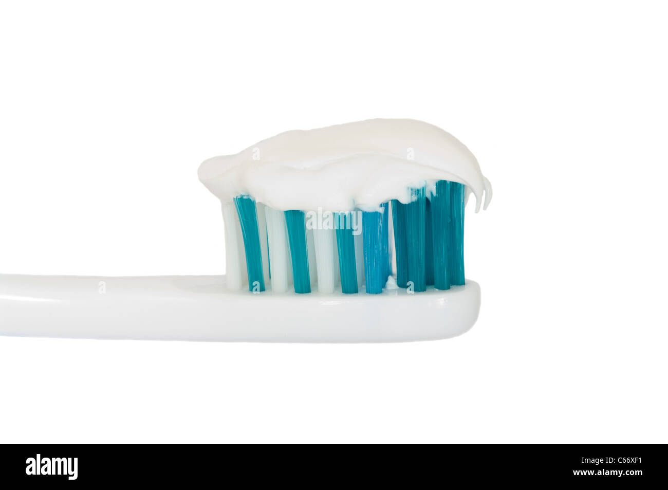 Toothpaste on a Toothbrush Stock Photo - Alamy