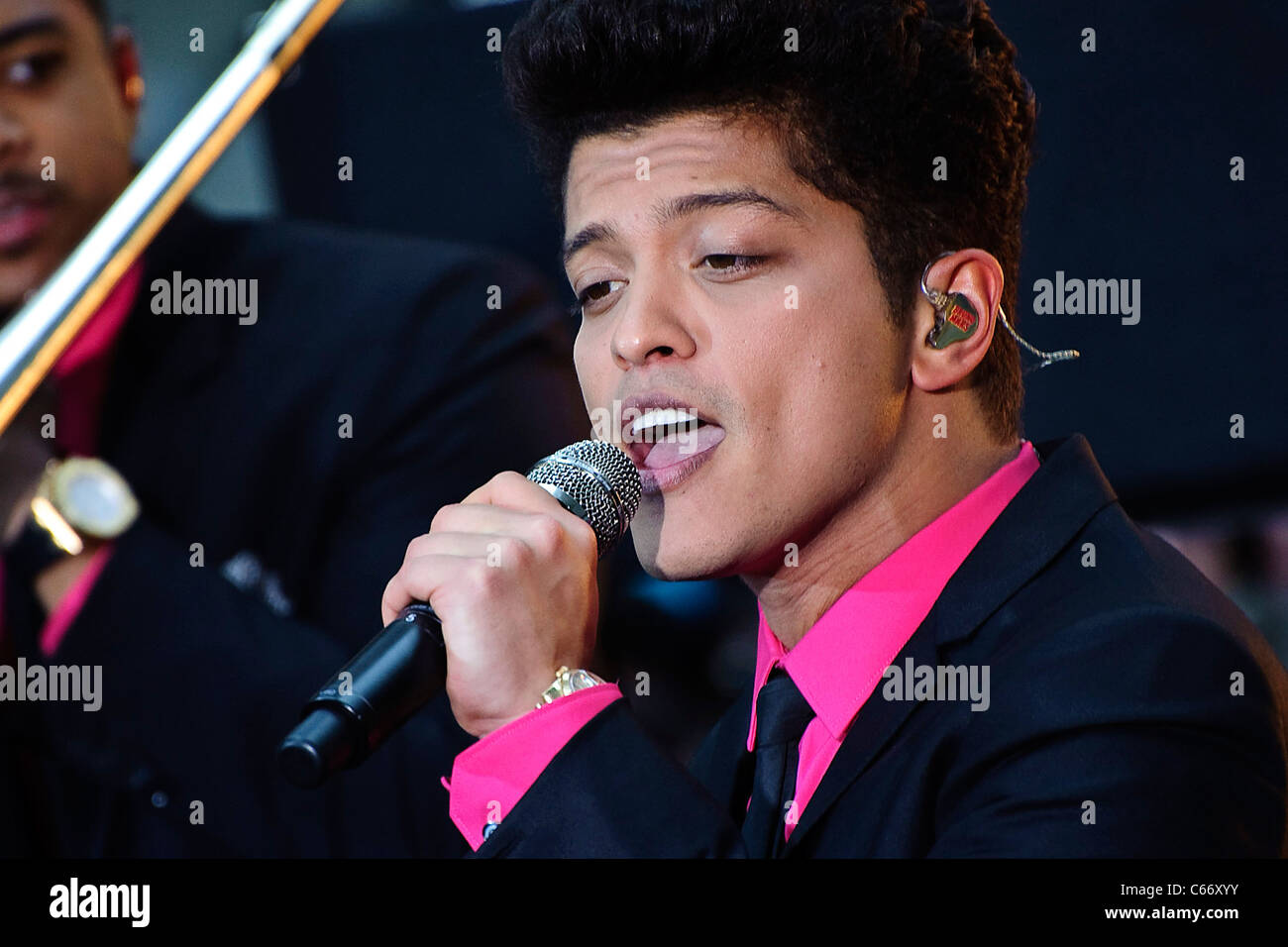 Bruno Mars at talk show appearance for NBC Today Show Summer Concert ...