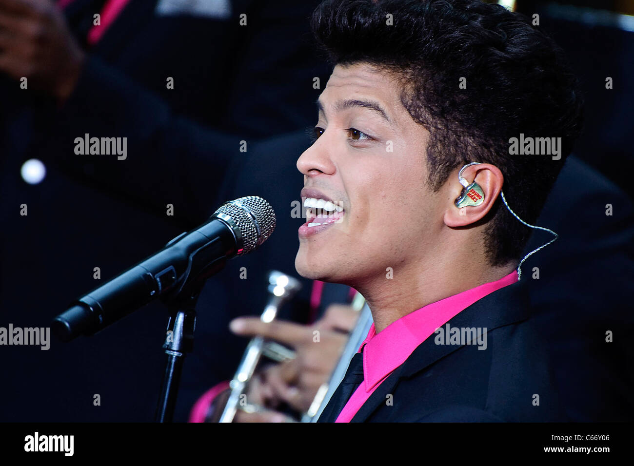 Bruno Mars at talk show appearance for NBC Today Show Summer Concert ...